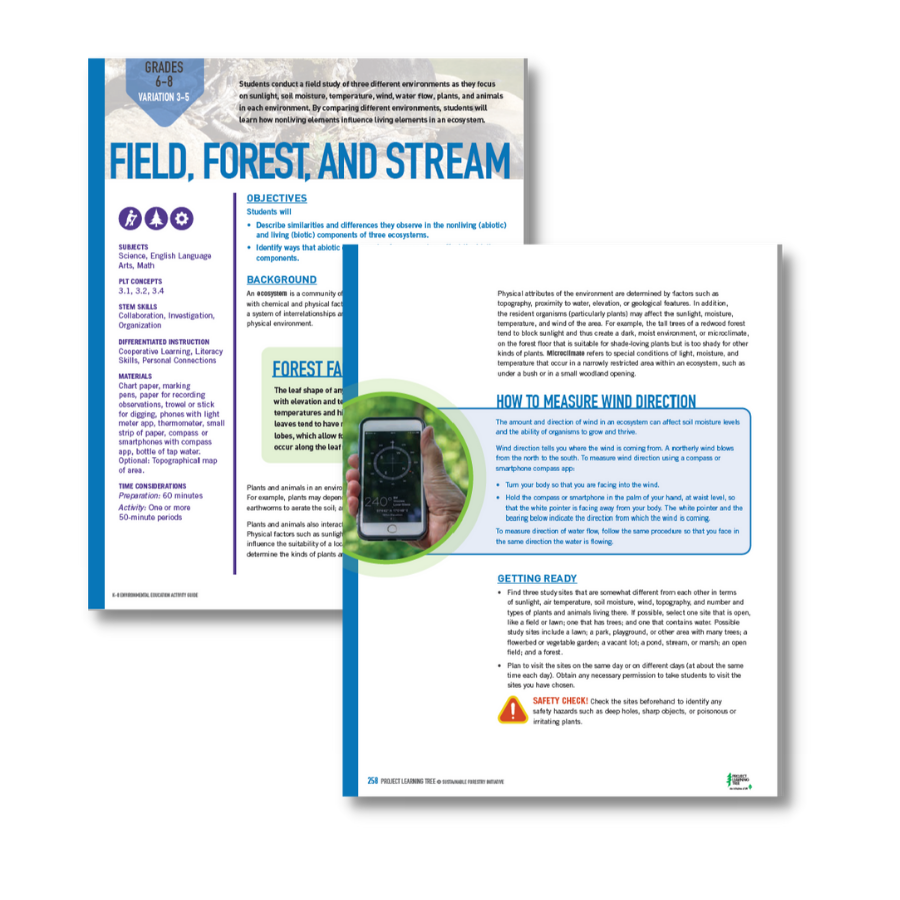 Field, Forest, and Stream Activity Download - Project Learning Tree